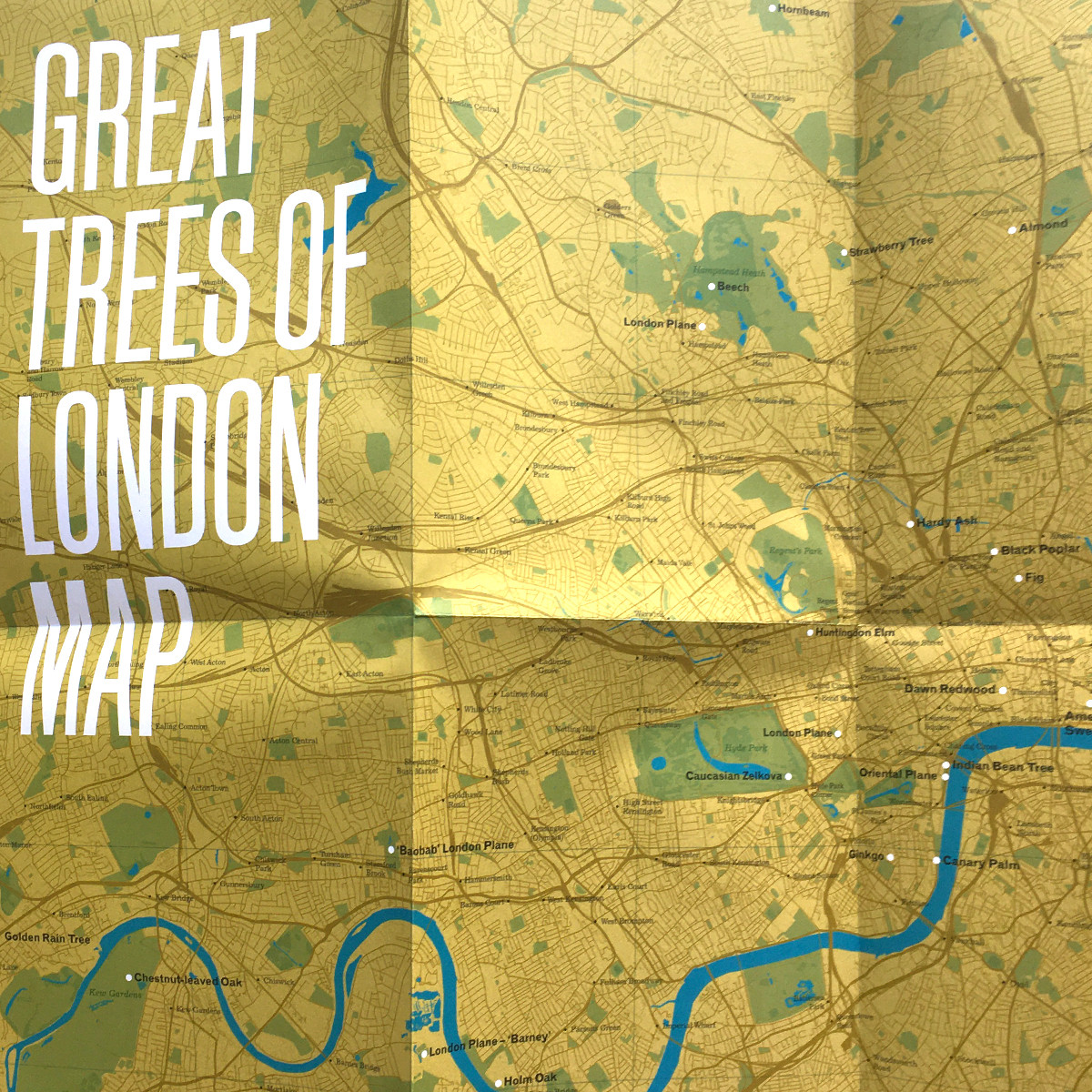 Great Trees of London Map by Blue Crow Media at Of Cabbages and Kings