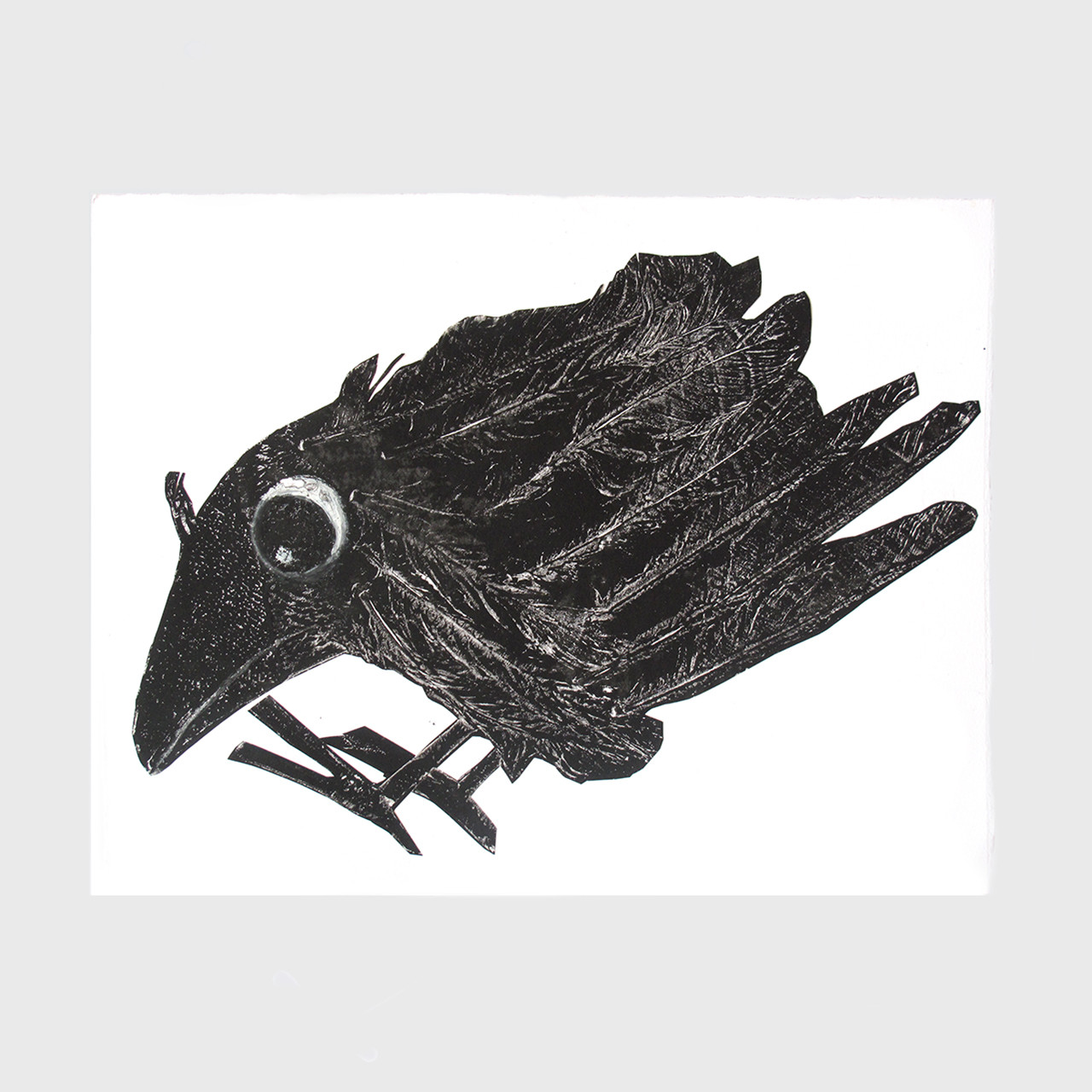 Green (Crow) Screen Print by Liz Loveless of Factory Press at Of ...