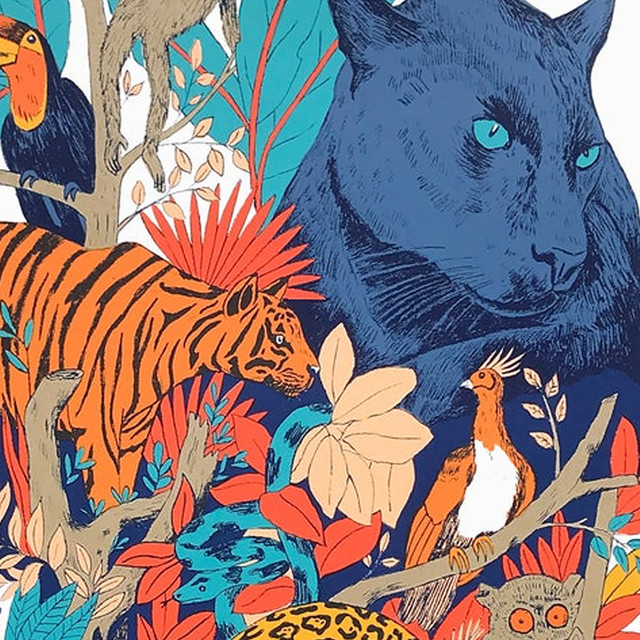 Jungle Fever Screen Print by Caitlin Parks at Of Cabbages and Kings