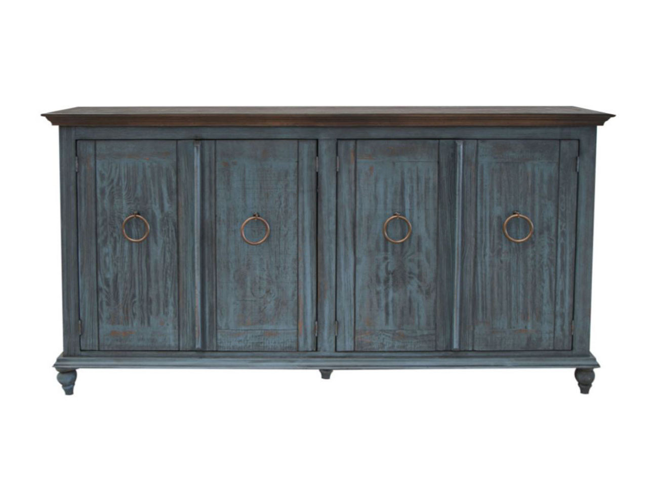 Capri 2 tone Console with 4 doors