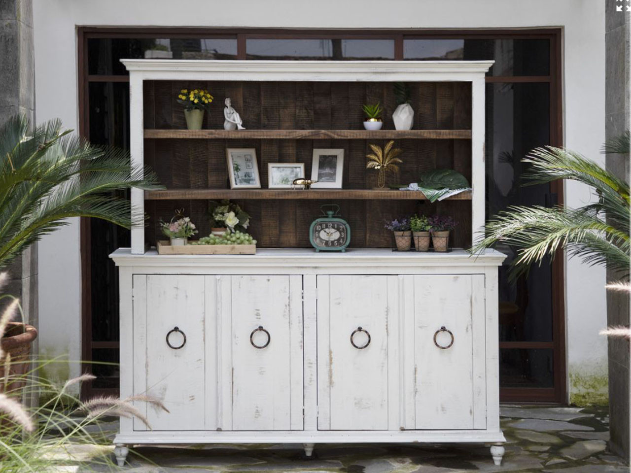 Capri 2 tone Console with 4 doors