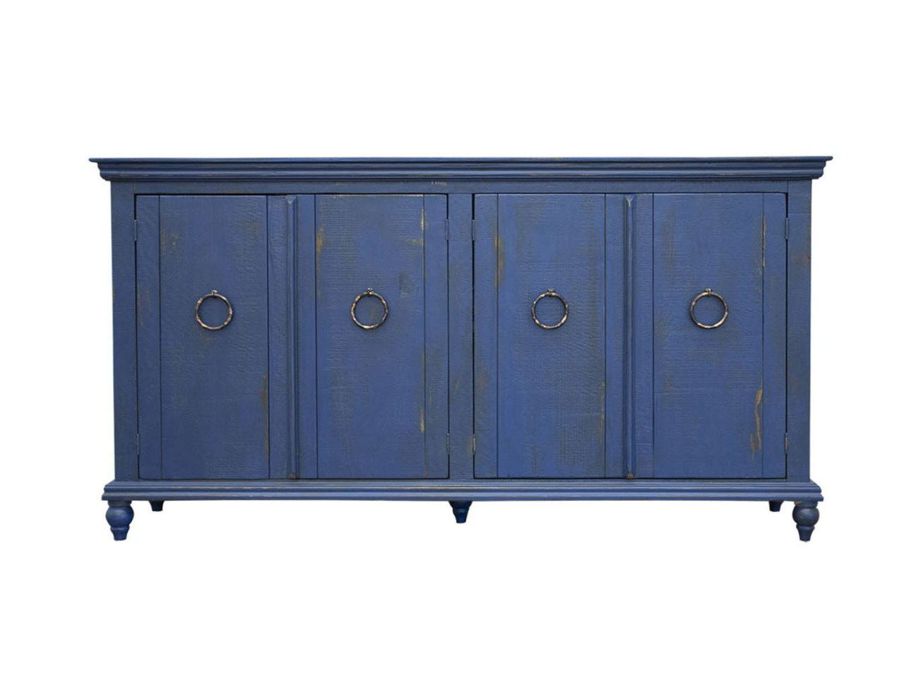 Capri 2 tone Console with 4 doors and Hutch