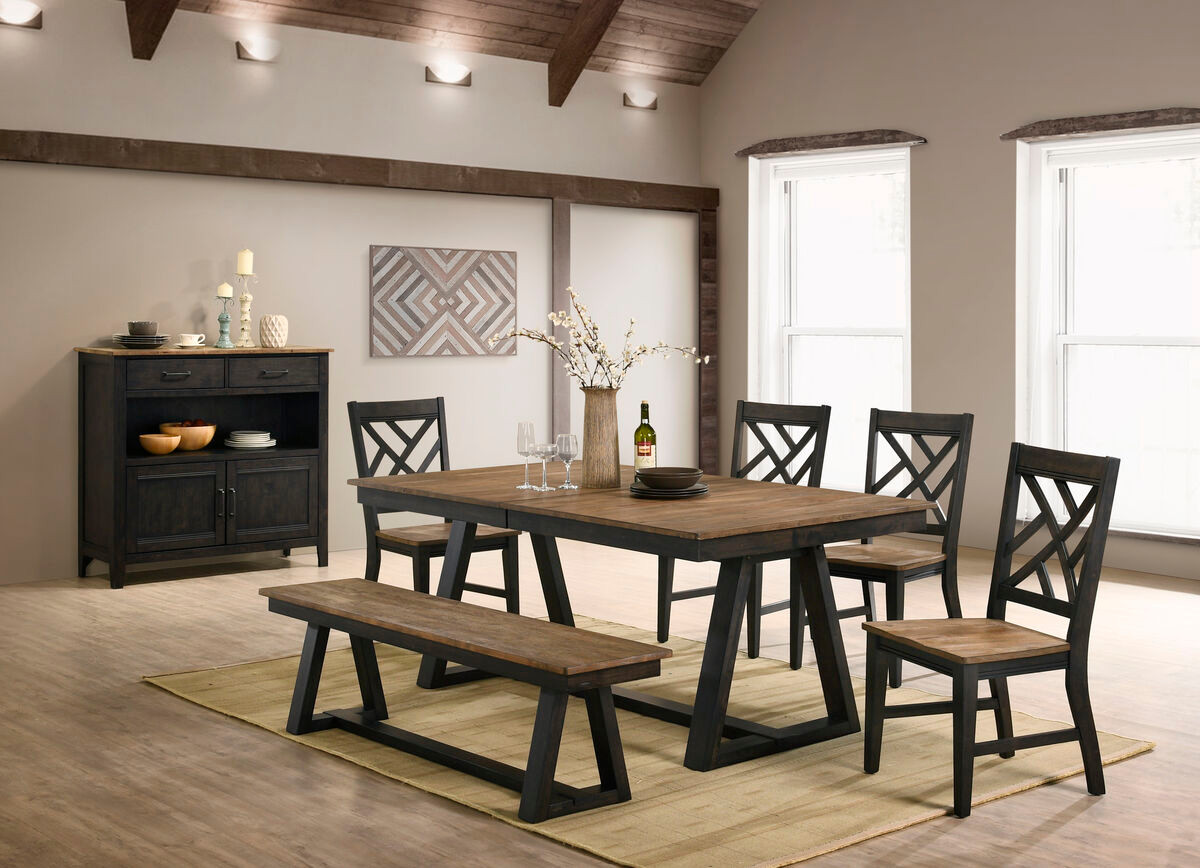 Harper Solid wood 72" trestle table