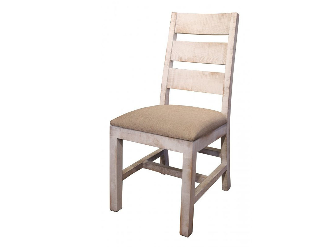 Rustic ladder back chair white