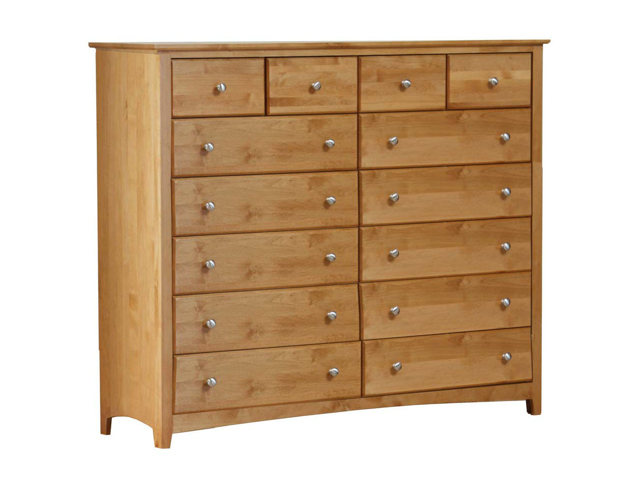 Shaker 6 drawer Chest of Drawers, extra wide, with 2 deep drawers