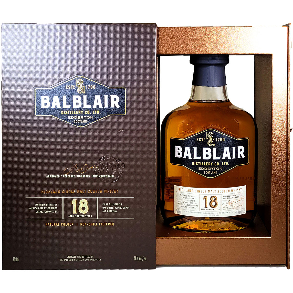 Balblair 18 Year Highland Single Malt Scotch Whisky