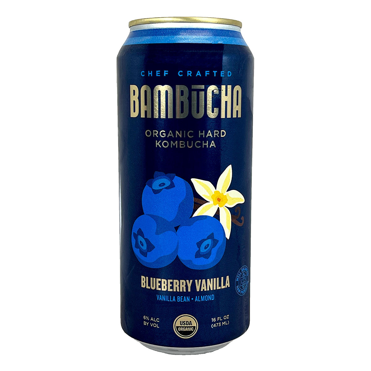 Bambucha Blueberry Vanilla Organic Hard Kombucha Can - Holiday Wine Cellar
