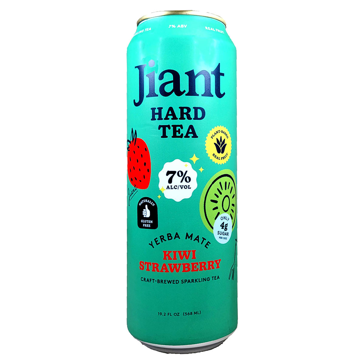 Jiant Hard Tea Kiwi Strawberry Yerba Mate 19.2oz Can
