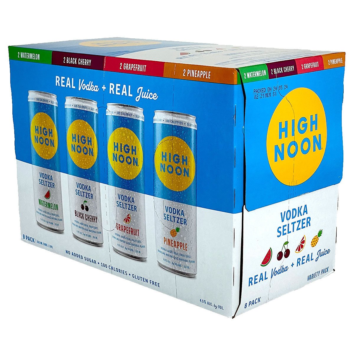High Noon Vodka Seltzer Variety 8-Pack Can
