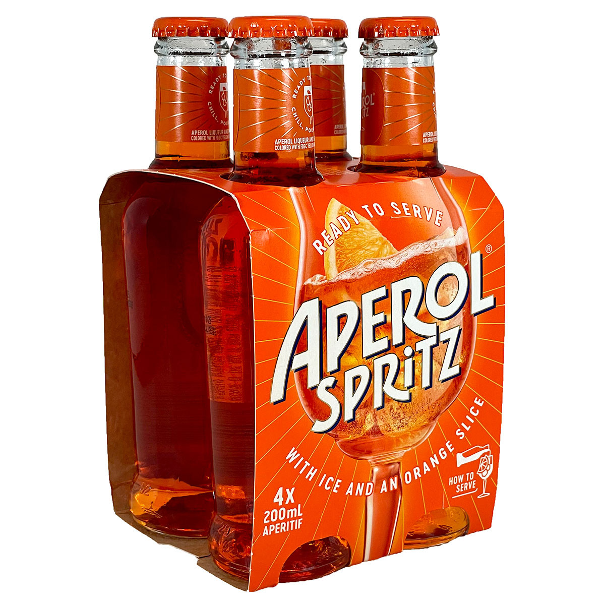 Aperol Spritz Ready-To-Drink 4-Pack Bottle