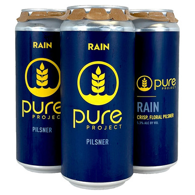 Buy Pure Project Rain Unfiltered Pilsner - Crisp, Refreshing Craft Beer ...