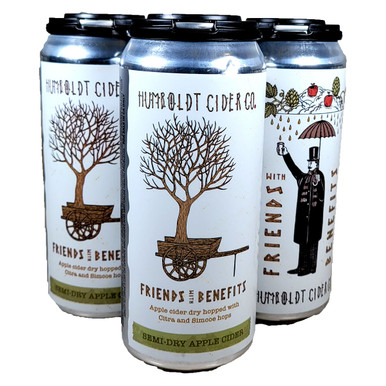 Humboldt Friends With Benefits Semi-Dry Apple Cider 4-Pack Can