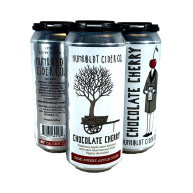 Humboldt Chocolate Cherry Semi-Sweet Apple Cider 4-Pack Can