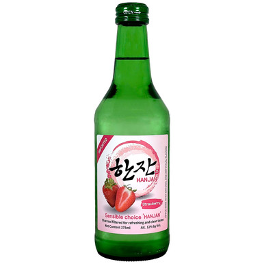 Han Jan Strawberry Apple Wine 375ml – Imported Korean Fruit Wine, 14% ABV