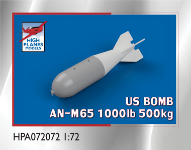 US AN-M65A1 1000lb/500kg BOMB M129 FIN x 4 (Accessories 1:72)