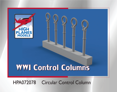 High Planes WWI Control Columns Circular (Accessories 1:72) (HPA072078)