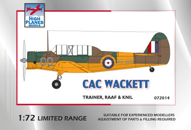 High Planes Models Limited Run HPMK072014 CAC Wackett Trainer