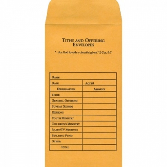 Offering Envelope - My Regular Church Offering