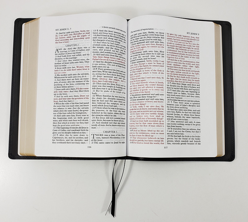 KJV Large Print Wide Margin Text Bible - The KJV Store