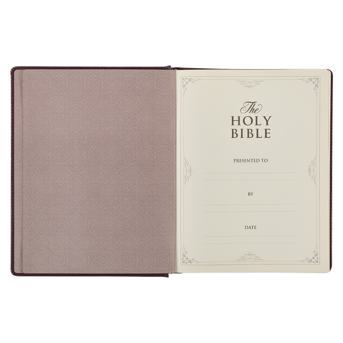 KJV Note-Taking Bible - Large Print - Faux Leather Hardcover - Burgundy