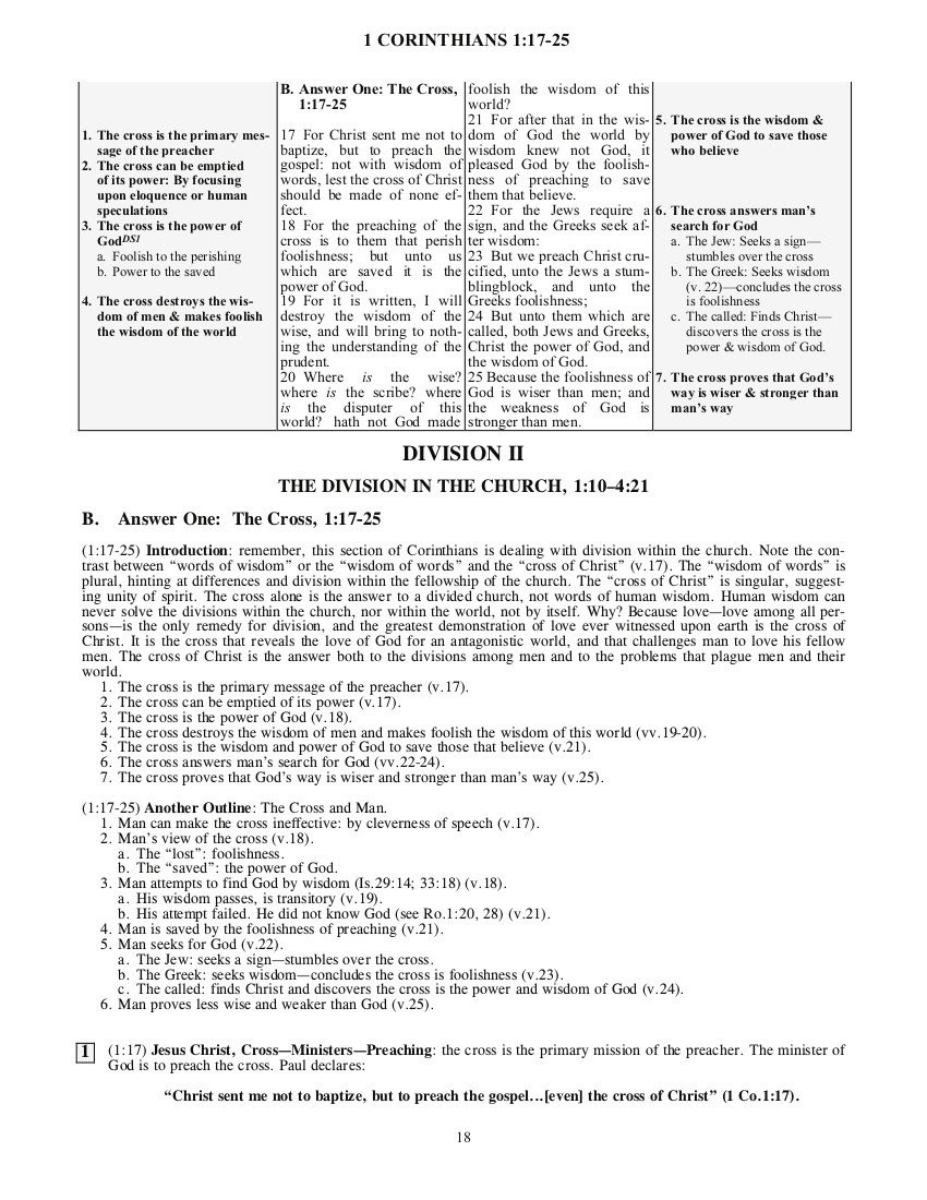 KJV Preacher's Outline & Sermon Bible - 1 & 2 Corinthians - The KJV Store