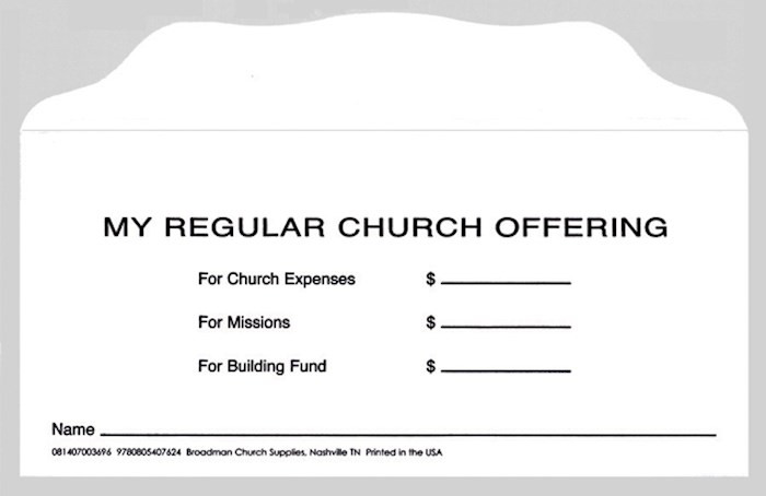 Offering Envelope - My Regular Church Offering