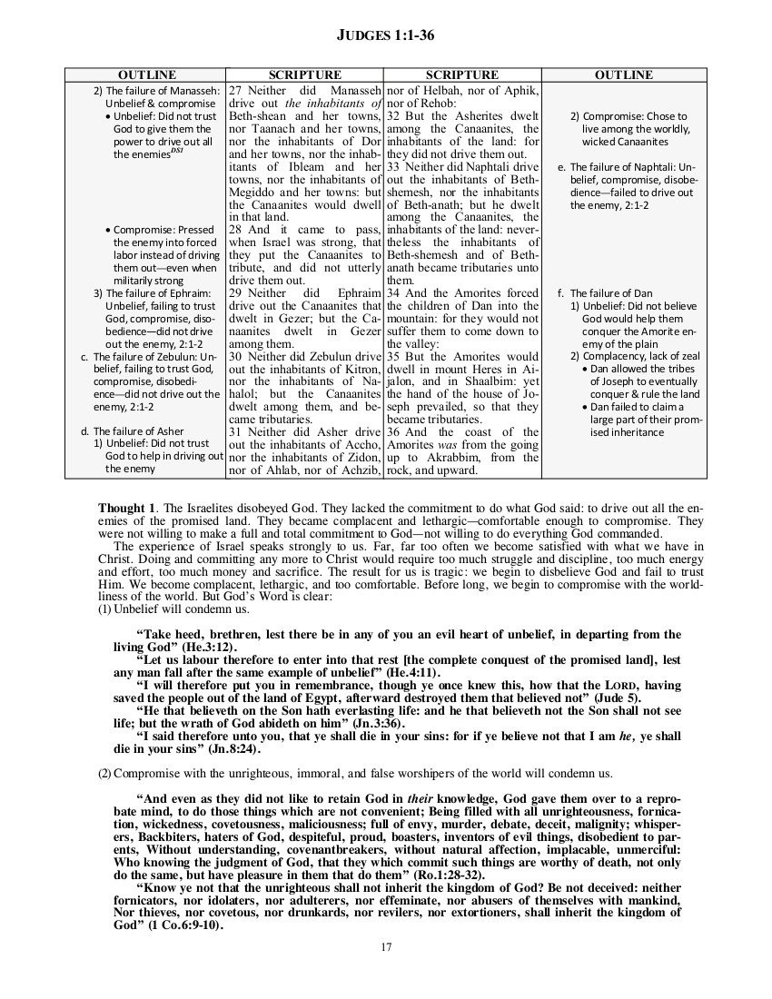 KJV Preacher's Outline & Sermon Bible - Judges and Ruth