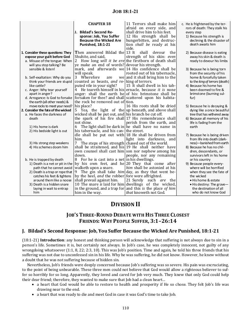 KJV Preacher's Outline & Sermon Bible - Job