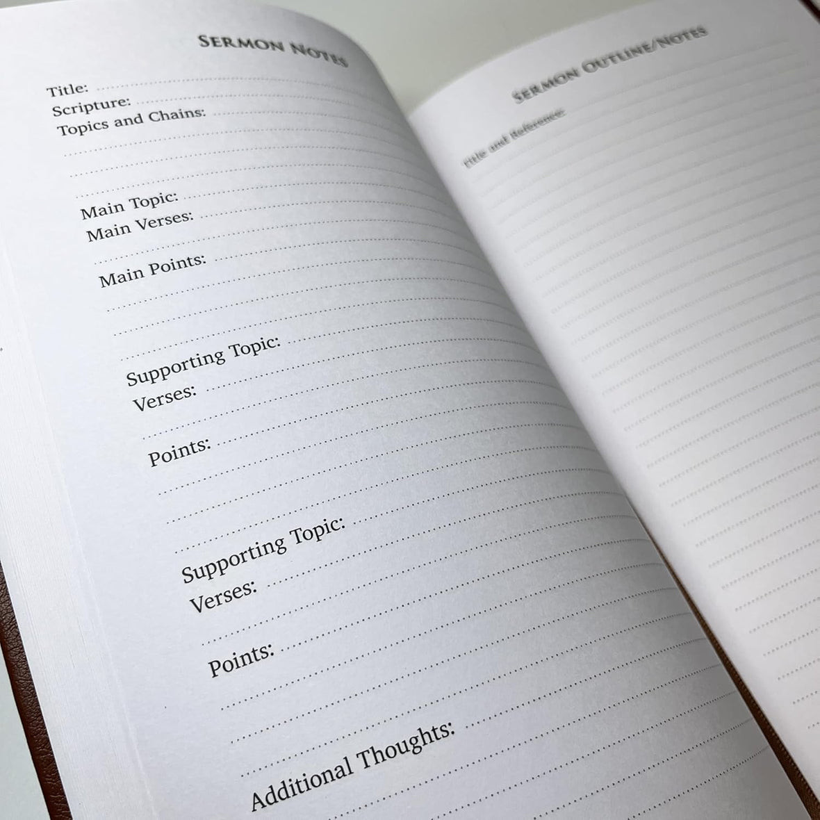Thompson Chain-Reference Sermon Notebook: Save and Organize Your ...