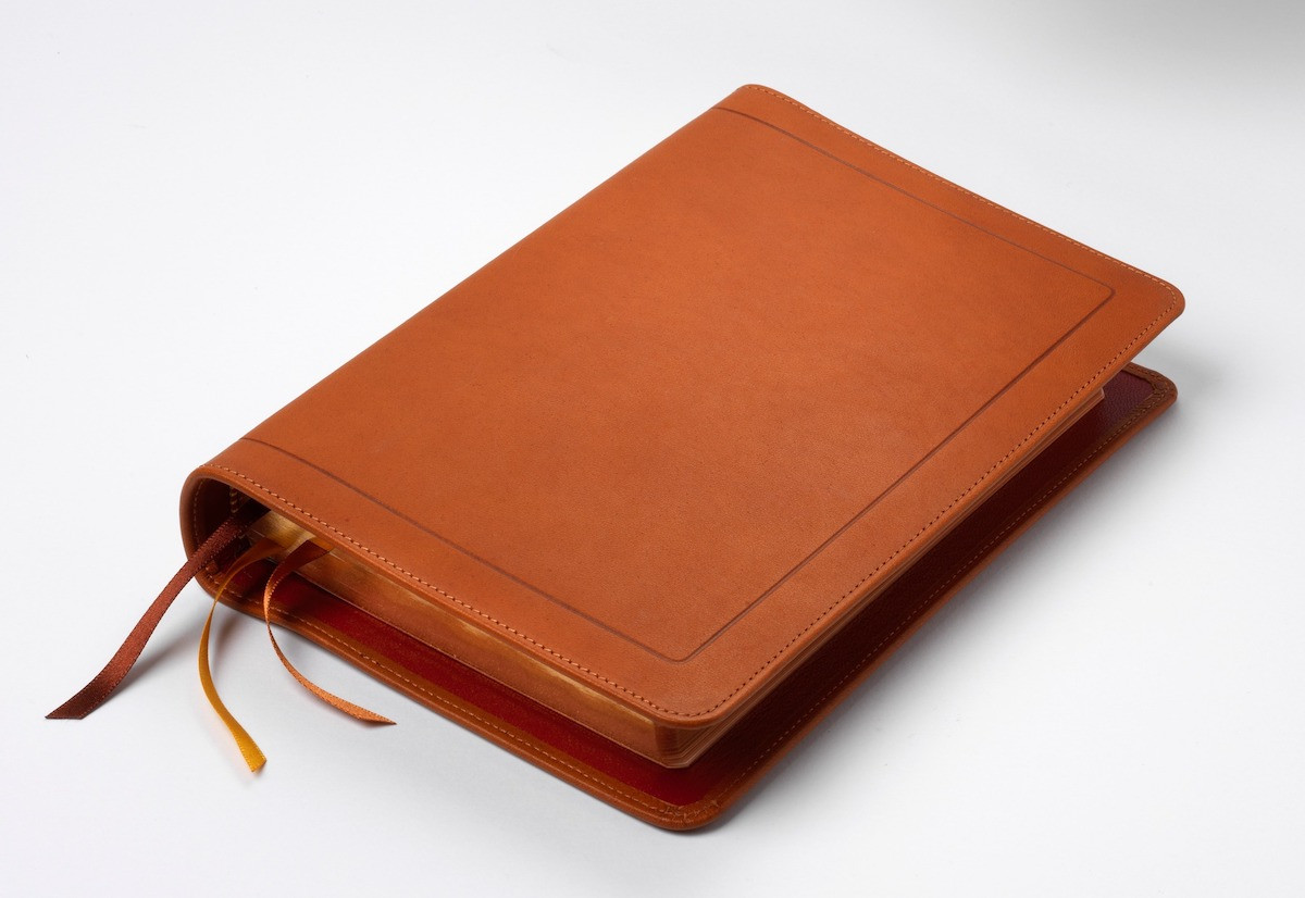 KJV Cameo Centenary Edition - Vintage Golden Brown Calfskin Leather