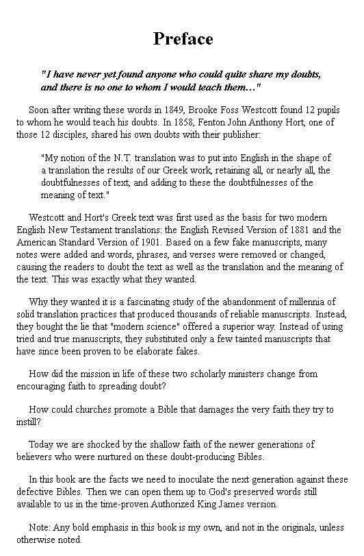 Westcott & Hort From Faith to Doubt