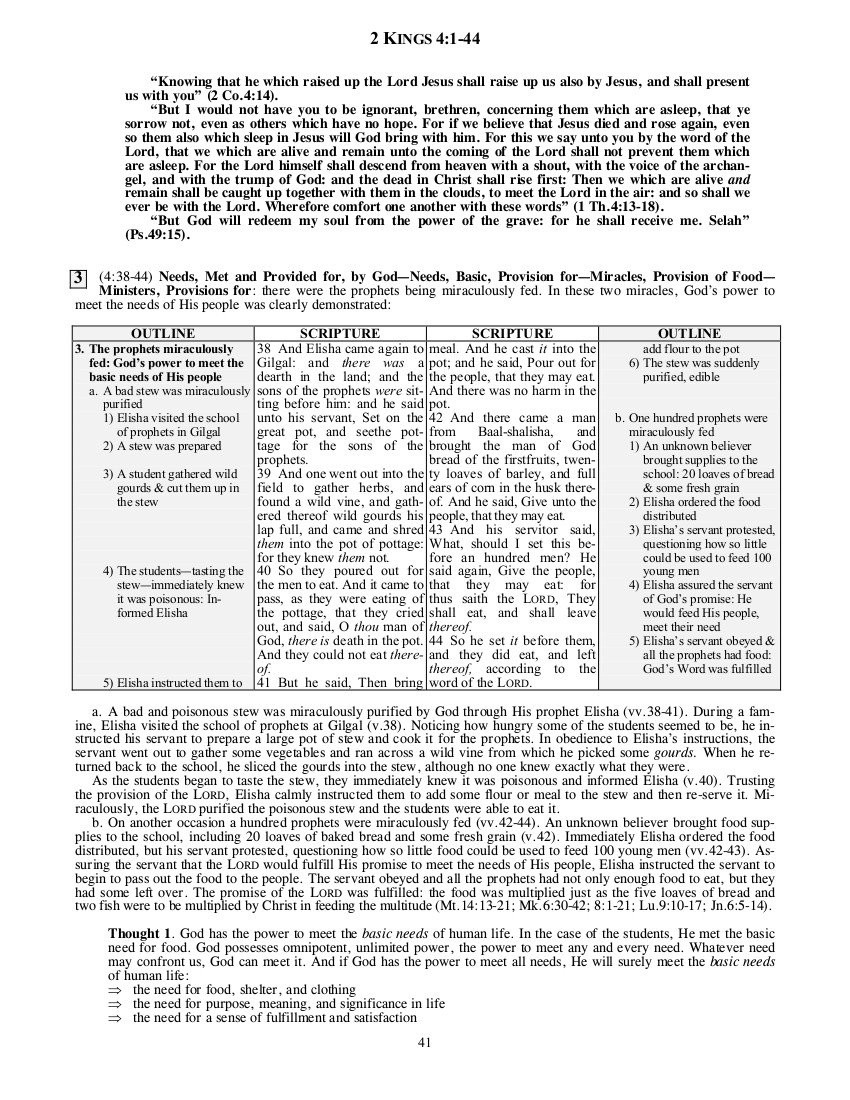 KJV Preacher's Outline & Sermon Bible - 2 Kings