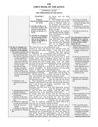 KJV Preacher's Outline & Sermon Bible - 1 Kings