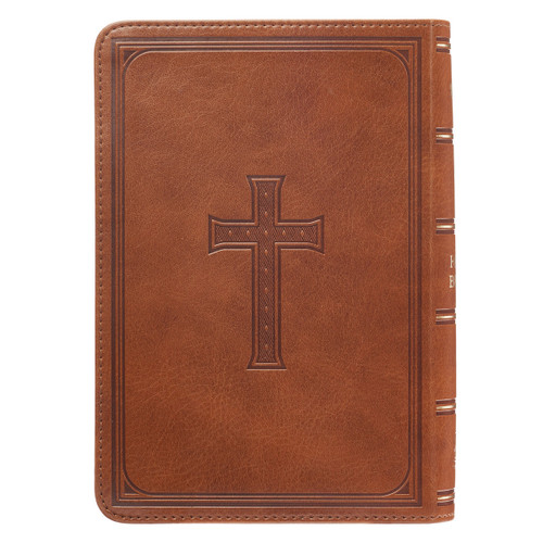 KJV Compact Large Print Bible - Tan