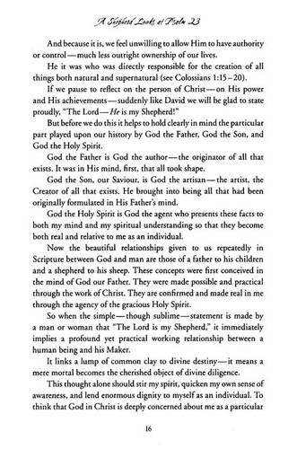 A Shepherd Looks at Psalm 23