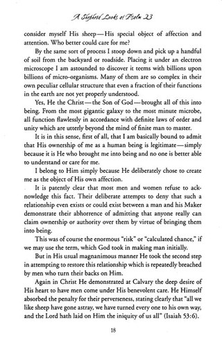 A Shepherd Looks at Psalm 23