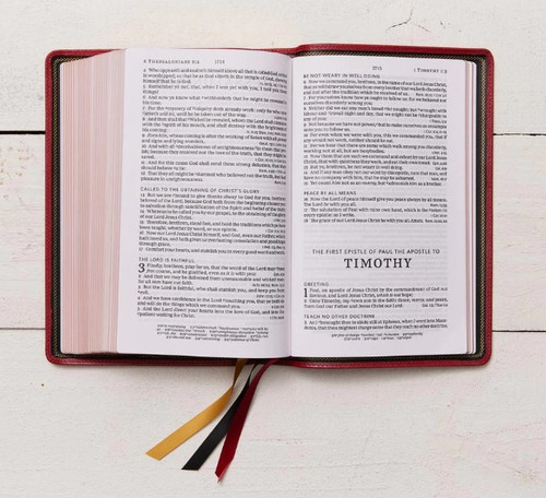 KJV Large Print Personal-Size Single-Column Reference Bible - Premier ...