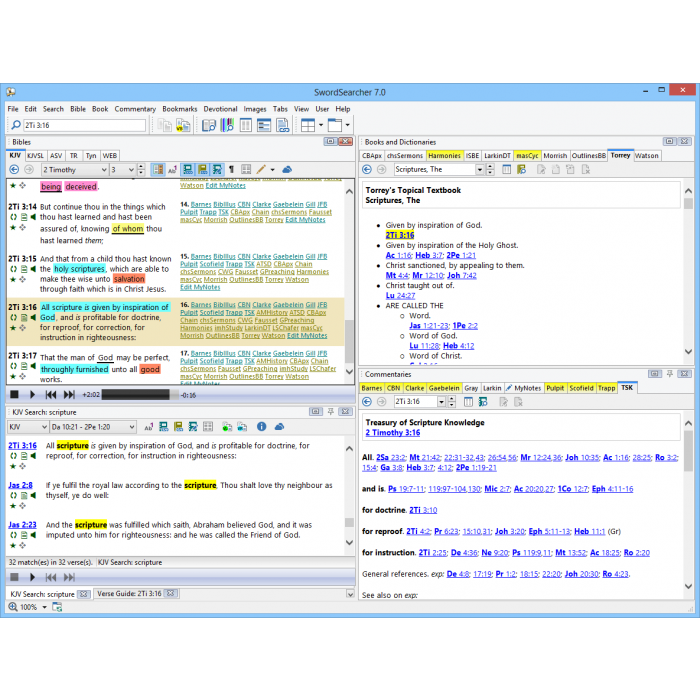 SwordSearcher Bible Study Software 9 - The KJV Store