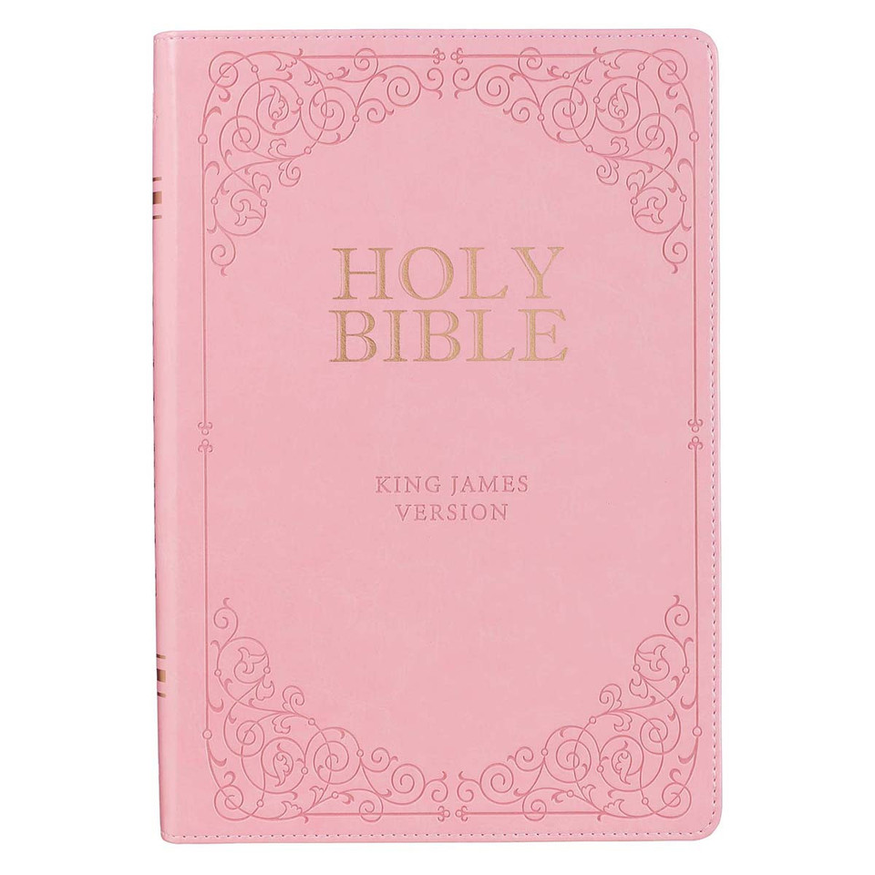 KJV Giant Print Bible - Pink - Thumb Indexed