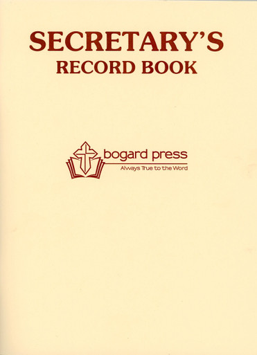 Sunday School Secretary Record Book - The KJV Store