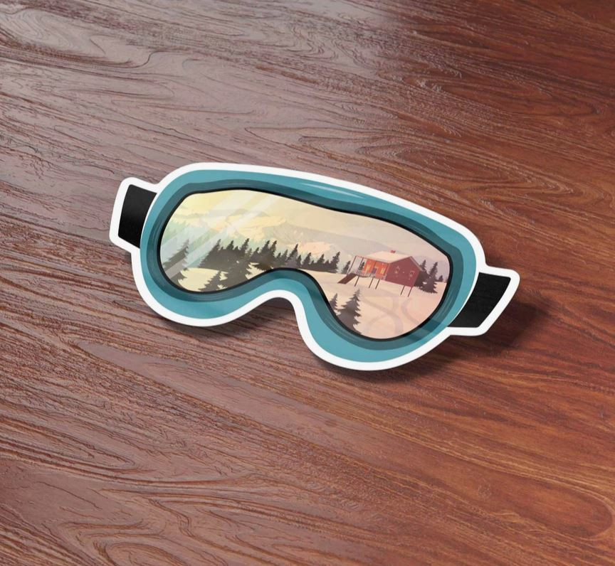 Ski Goggles Winter Sports Sticker - Ski Haus | NOTB | Patio Place