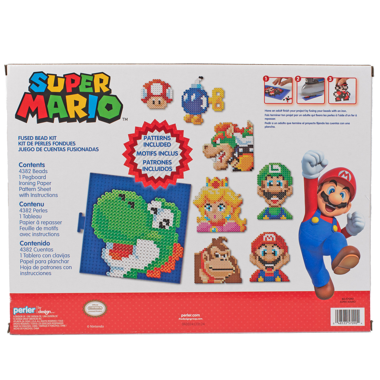Perler Nintendo Super Mario Fused Bead Deluxe Box Kit | Perler