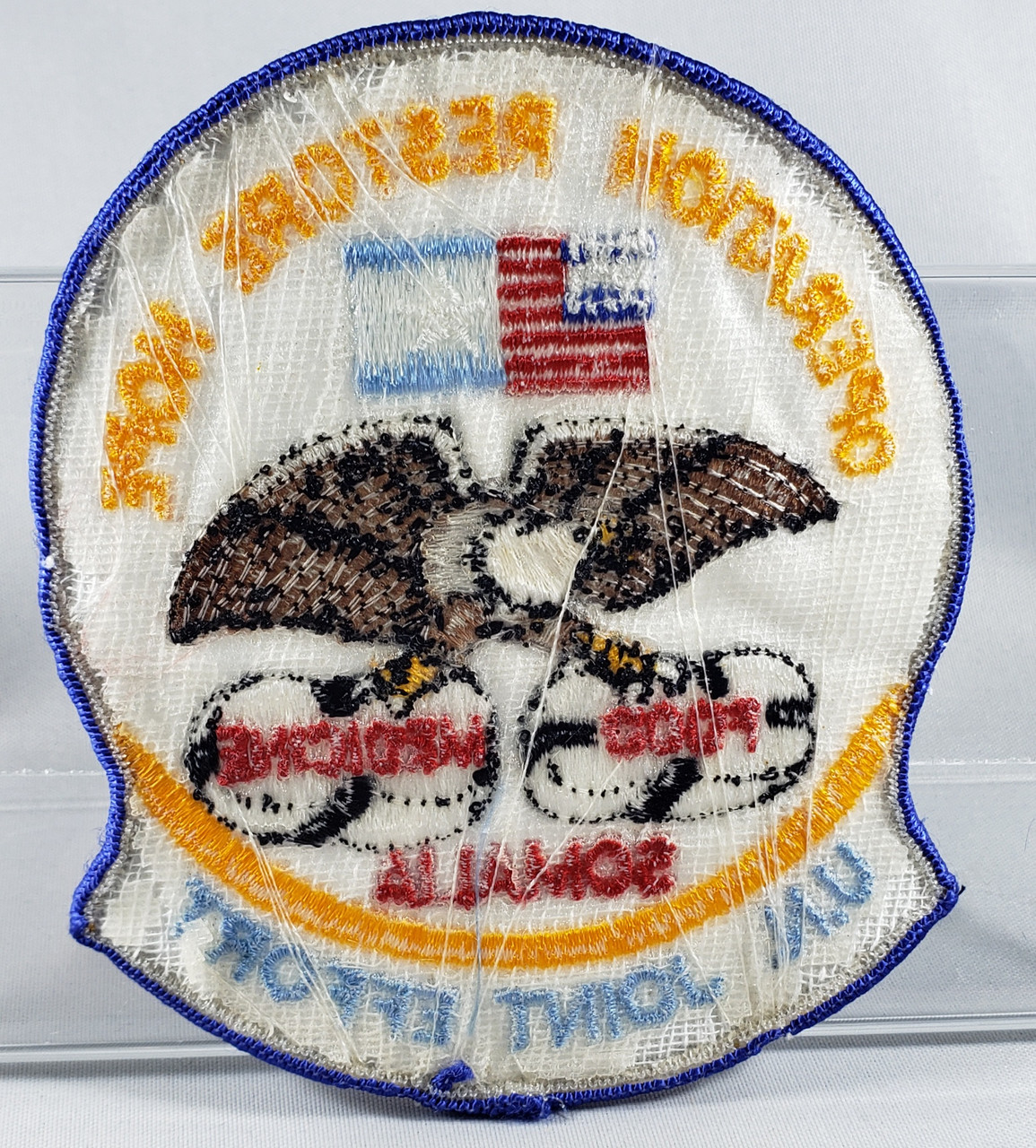 Operation Restore Hope UN Joint Effort Somalia Patch