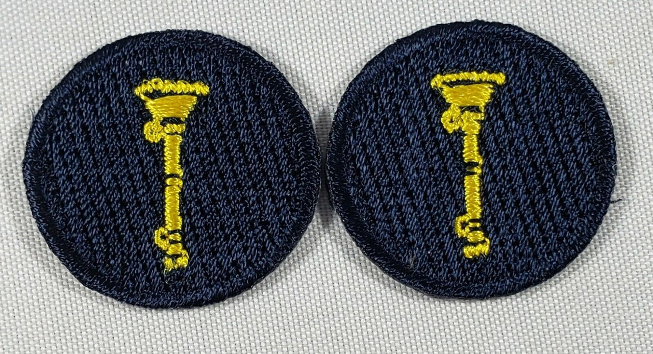 USP266 Fire Single Bugle Collar Patches one Pair - Milout, LLC