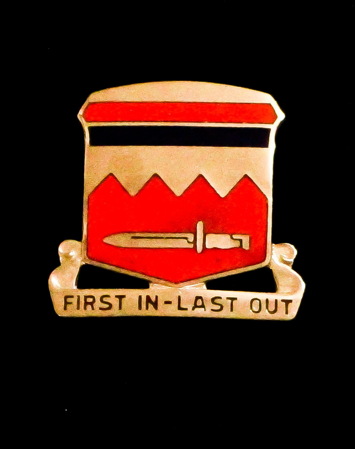65th Engineer Battalion Unit Crest (First In-Last Out)