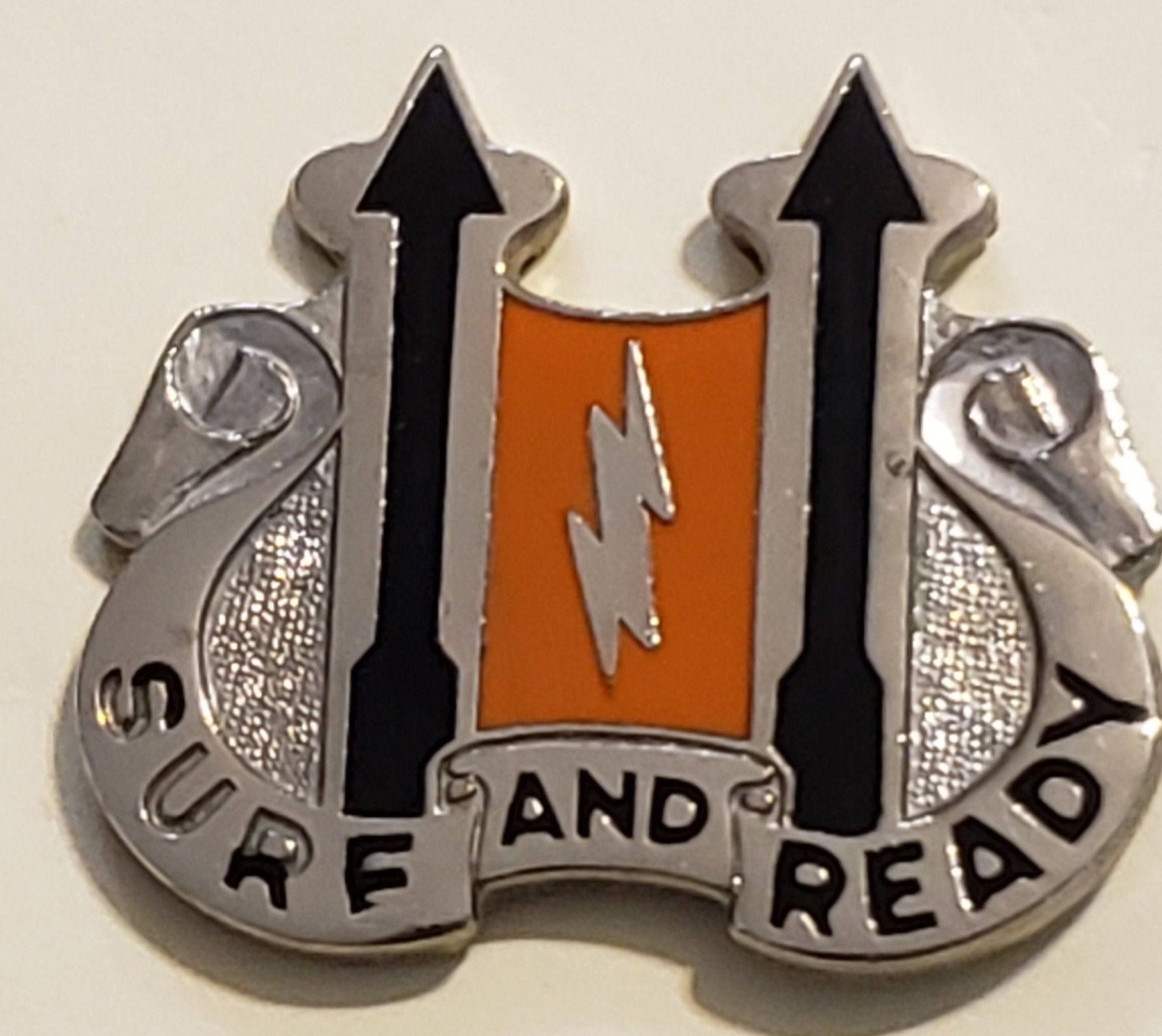 11th Signal Battalion Unit Crest (Sure And Ready)