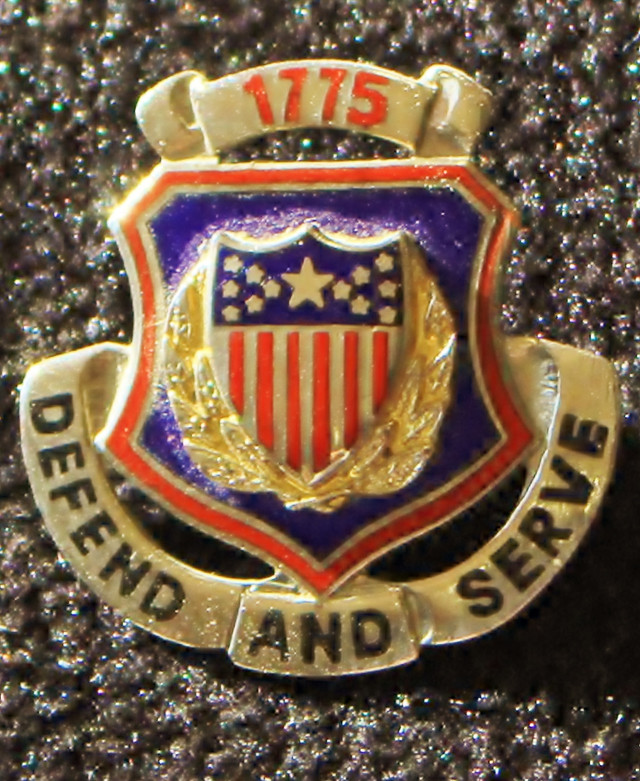 Regimental Crest Adjutant General (Defend and Serve 1775)