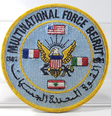 Multinational Forces Beirut US Italy France 82-83 Patch