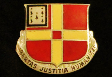 81st Field Artillery Unit Crest (Libertas Justitia Humanitas)