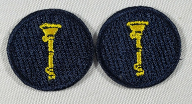 USP266 Fire Single Bugle Collar Patches one Pair - Milout, LLC